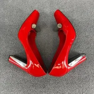 Louis Vuitton | Shoes | Louis Vuitton Shine Pump Women 39 Red Patent ...
